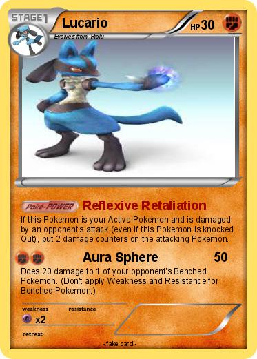 Pokémon Lucario 3846 3846 - Reflexive Retaliation - My Pokemon Card