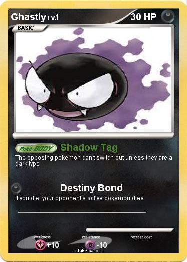 Pokémon Ghastly 54 54 - Shadow Tag - My Pokemon Card