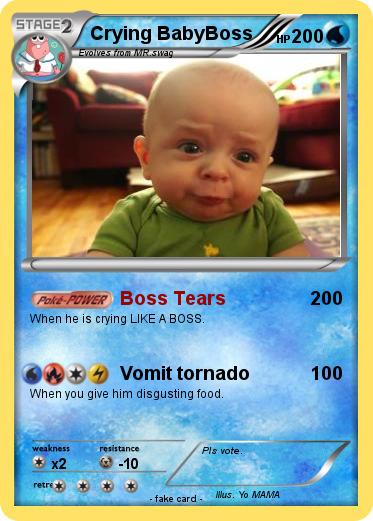 Pokémon Crying BabyBoss - Boss Tears - My Pokemon Card