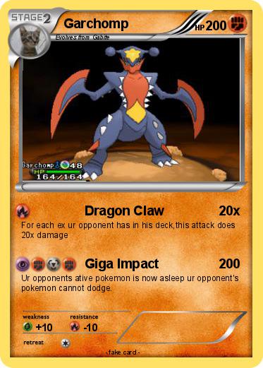 Pokémon Garchomp 746 746 - Dragon Claw - My Pokemon Card