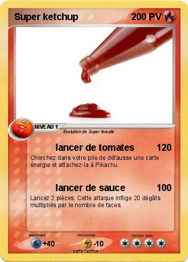 Pokémon Super ketchup 5 5 - lancer de tomates - Ma carte Pokémon