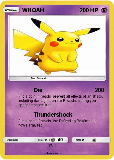 Pokémon WHOAH 1 1 - Die - My Pokemon Card