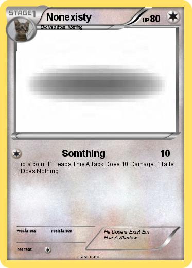 Pokémon Nonexisty - Somthing - My Pokemon Card