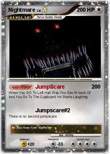 Pokémon Nightmare 1511 1511 - JumpScare - My Pokemon Card