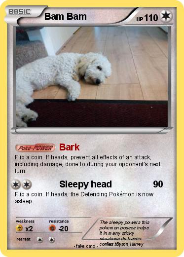 Pokémon Bam Bam 21 21 - Bark - My Pokemon Card