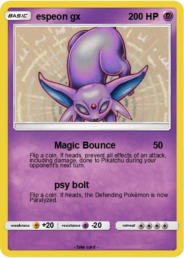 Pokémon espeon gx 5 5 - Magic Bounce - My Pokemon Card