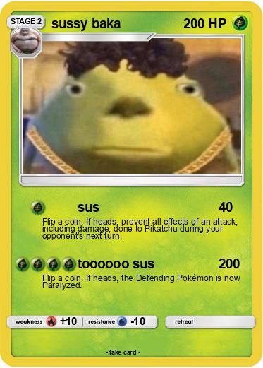 Pokémon sussy baka 232 232 - sus - My Pokemon Card