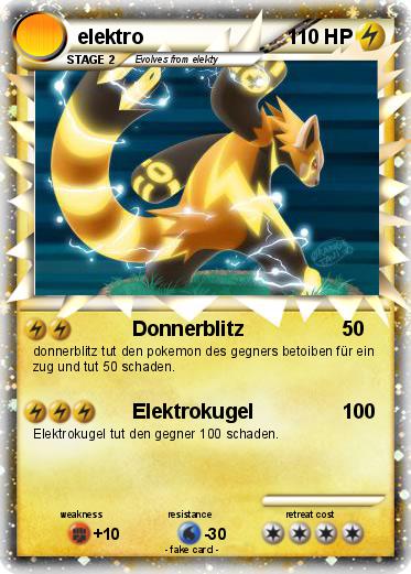 Pokémon elektro 21 21 - Donnerblitz - My Pokemon Card