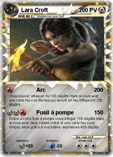 Pokémon Lara Croft 55 55 - Arc - Ma carte Pokémon