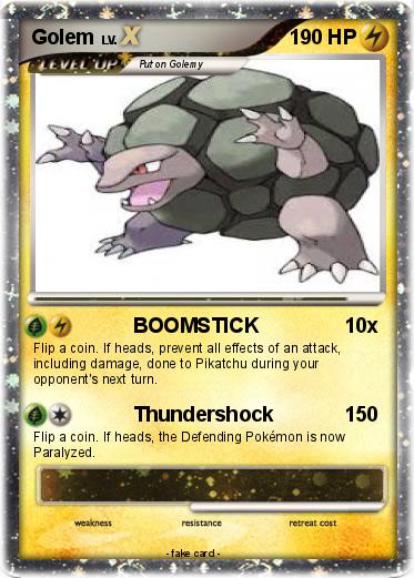 Pokémon Golem 558 558 - BOOMSTICK - My Pokemon Card