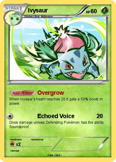 Pokémon Ivysaur 574 574 - Overgrow - My Pokemon Card