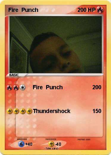 Pokémon Fire Punch 7 7 - Fire Punch - My Pokemon Card