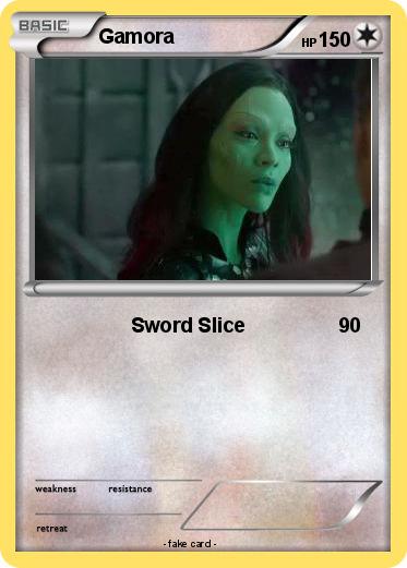Pokémon Gamora - Sword Slice - My Pokemon Card