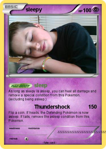 Pokémon sleepy 308 308 - sleep - My Pokemon Card