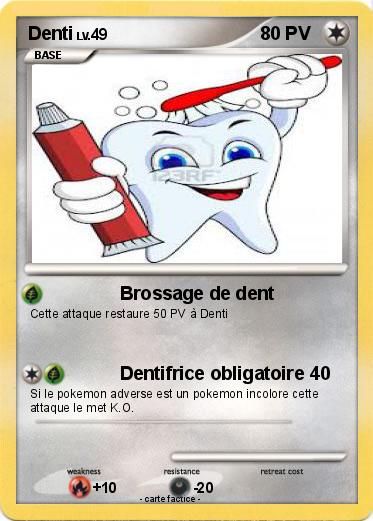 Pokémon Denti 2 2 - Brossage de dent - Ma carte Pokémon