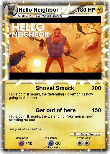 Pokémon Hello Neighbor 20 20 - Shovel Smack - My Pokemon Card