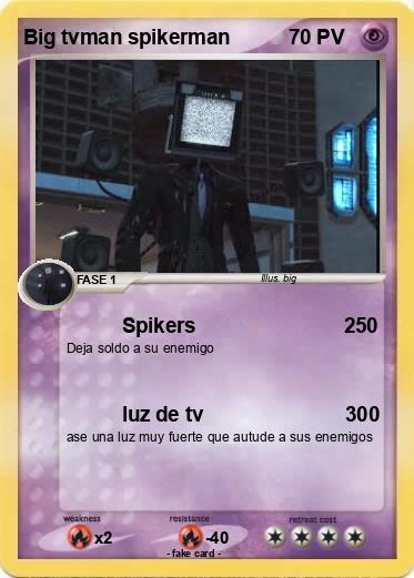 Pokémon Big tvman spikerman - Spikers 250 - Mi carta pokémon