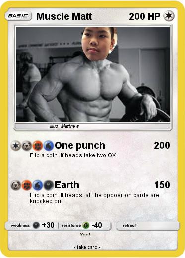 Pokémon Muscle Matt - One punch - My Pokemon Card