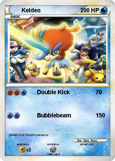 Pokémon Keldeo 899 899 - Double Kick - My Pokemon Card