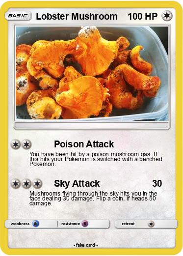 Pokémon Lobster Mushroom - Poison Attack - My Pokemon Card