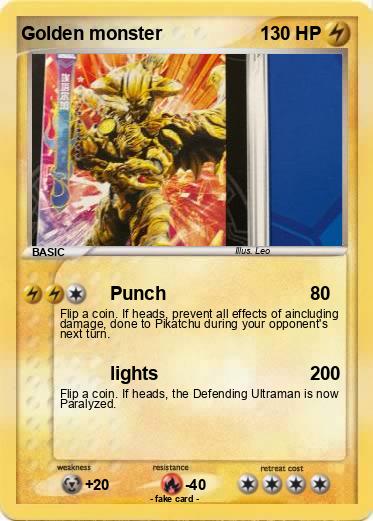 Pokémon Golden monster 1 1 - Punch - My Pokemon Card