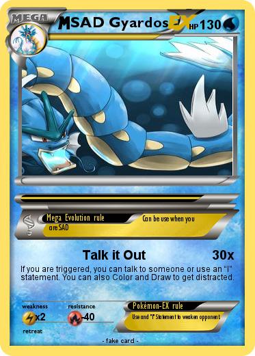 Pokémon SAD Gyardos - Talk it Out - My Pokemon Card