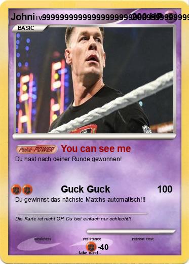 Pokémon Johni 3 3 - You can see me - My Pokemon Card