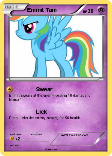 Pokémon Emmit Tam - Swear - My Pokemon Card