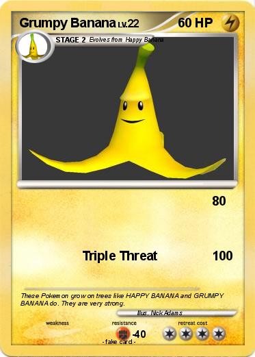 Pokémon Grumpy Banana 3 3 - Triple Threat - My Pokemon Card