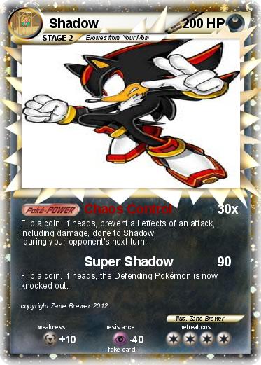 Pokémon Shadow 6723 6723 - Chaos Control - My Pokemon Card