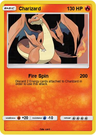 Pokémon Charizard 12178 12178 - Fire Spin - My Pokemon Card