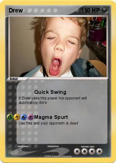 Pokémon Drew 31 31 - Quick Swing - My Pokemon Card