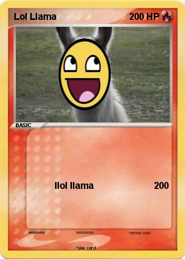 Pokémon Lol Llama - llol llama - My Pokemon Card