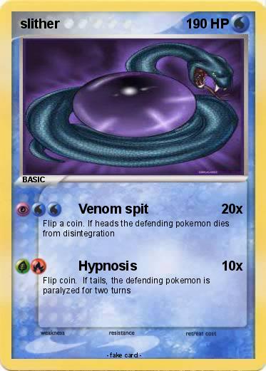 Pokémon slither 15 15 - Venom spit - My Pokemon Card