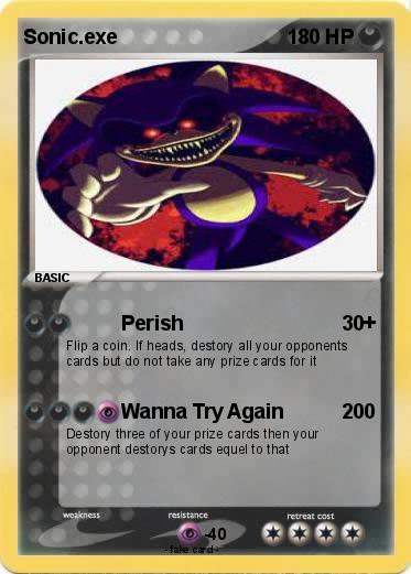 Pokémon Sonic exe 513 513 - Perish - My Pokemon Card