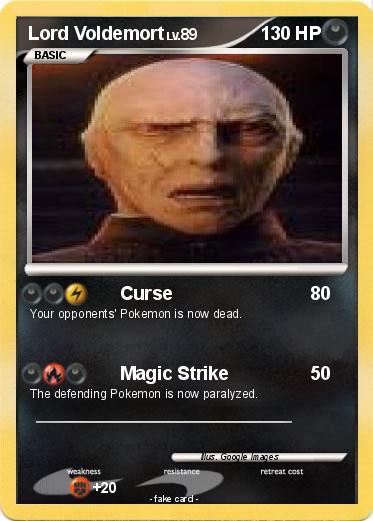 Pokémon Lord Voldemort 80 80 - Curse - My Pokemon Card