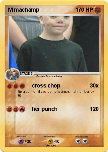 Pokémon M machamp 3 3 - cross chop - My Pokemon Card