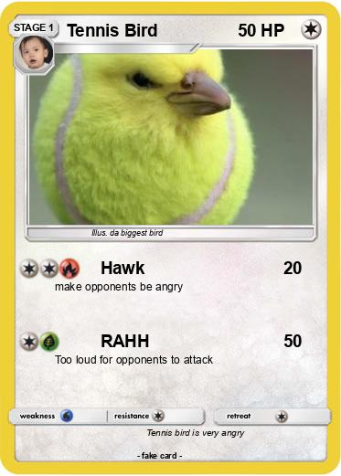 Pokémon Tennis Bird - Hawk - My Pokemon Card