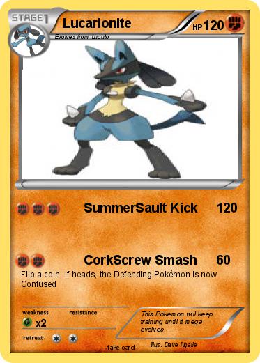 Pokémon Lucarionite 4 4 - SummerSault Kick - My Pokemon Card