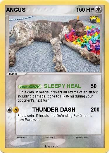 Pokémon ANGUS 132 132 - SLEEPY HEAL - My Pokemon Card