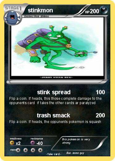 Pokémon stinkmon - stink spread - My Pokemon Card