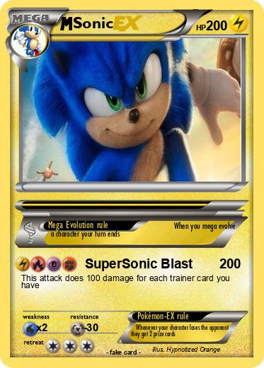 Pokémon Sonic V 6 6 - SuperSonic Blast - My Pokemon Card