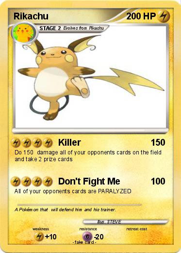 Pokémon Rikachu 34 34 - Killer - My Pokemon Card