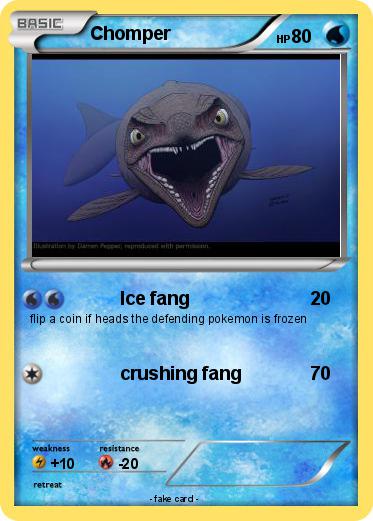 Pokémon Chomper 144 144 - Ice fang - My Pokemon Card