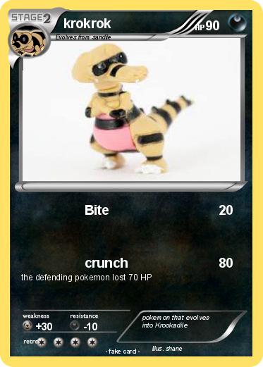Pokémon krokrok - Bite - My Pokemon Card