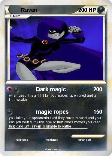 Pokémon Raven 218 218 - Dark magic - My Pokemon Card