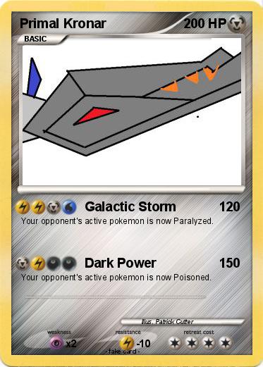 Pokémon Primal Kronar - Galactic Storm - My Pokemon Card