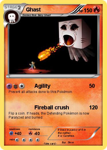Pokémon Ghast 396 396 - Agility - My Pokemon Card