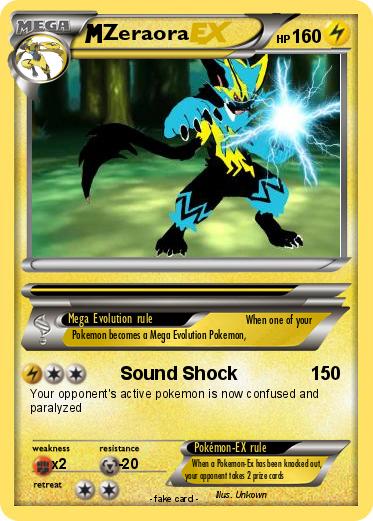 Pokémon Zeraora 179 179 - Sound Shock - My Pokemon Card