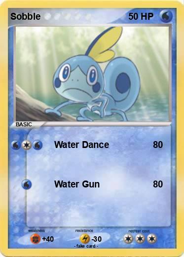 Pokémon Sobble 100 100 - Water Dance - My Pokemon Card